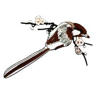 China Customized Bird Embroidery Eco-Friendly Canvas Chenille Sew-On Fabric Patches for sale