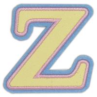China Wangshun Cartoon Blue Smile Towel Embroidery Patches  WS Embroidery Flags  Glitter Chenille Patches for sale