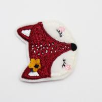 China 3D Sequin Hand Puff Embroidery Eco-Friendly Canvas Custom Might Sew-On Chenille Embroidery Patches for sale