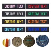 China Customizable Tactical Buckle Patch with Hook and Loop Back Various Embroidered Name and Alphabet Heart Shapes Patches for sale