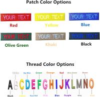 China Customizable Tactical Buckle Patch with Hook and Loop Back Various Embroidered Name and Alphabet Heart Shapes Patches for sale