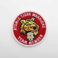 China Customized Tiger Warriors Pattern  Twill Fabric  Embroidery Patch/Badge/Emblem for Team Garment for sale