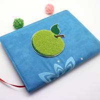 China Best Selling High Quality Eco-Friendly Custom Green Apple Pattern Chenille Embroidery Patch Sew-On Fabric Jeans Clothes for sale
