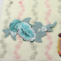 China 3D Embroidery Flower Patch Beautiful  Iron on for sale
