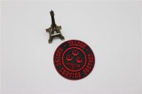 China custom designer 3D clothes logo embroidery iron on chenille letter patches for clothing for sale