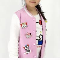 China Children's Clothing Embroidered Color Sequin Patch Brand Name Logo Chenille Patch Embroidered Sweatshirt for sale