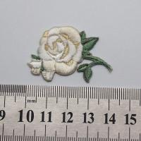 China High Quality Customized Heat Cut Embroidery Rose Flower Patch for Garment for sale
