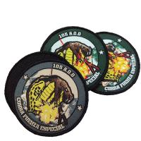 China Custom BOY and GIRL SCOUT Embroidered Patch Stick Organza Flowers Appliques on Letters Custom Embroidery Patch for sale