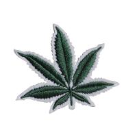China Newest Design Custom  Leaf Pattern Embroidery Patch  for Clothes Decoration for sale