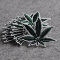 China Newest Design Custom  Leaf Pattern Embroidery Patch  for Clothes Decoration for sale