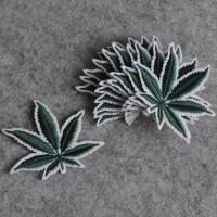 China Newest Design Custom  Leaf Pattern Embroidery Patch  for Clothes Decoration for sale