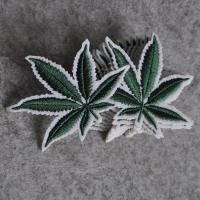 China Newest Design Custom  Leaf Pattern Embroidery Patch  for Clothes Decoration for sale