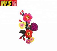China High Quality Nature Design Fashion Design Accessory Iron on Sew on Embroidery Flower Patches for sale