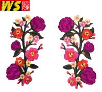 China High Quality Nature Design Fashion Design Accessory Iron on Sew on Embroidery Flower Patches for sale