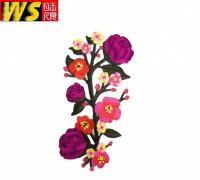 China High Quality Nature Design Fashion Design Accessory Iron on Sew on Embroidery Flower Patches for sale