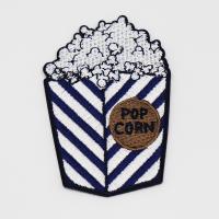 China Creative Popcorn Decorative Embroidery Cloth Stickers Adhesive Self-Adhesive Clothing Bags Embroidered Patches for sale