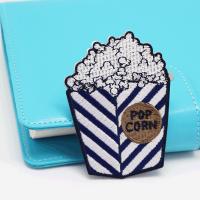 China Creative Popcorn Decorative Embroidery Cloth Stickers Adhesive Self-Adhesive Clothing Bags Embroidered Patches for sale