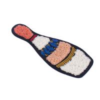 China OEM ODM Letter Chenille Embroidery Patches for Clothing Towel Chenille Glitter Patch Wine Bottle Embroidery Fabric for sale