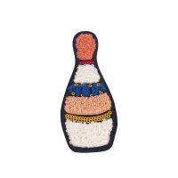 China OEM ODM Letter Chenille Embroidery Patches for Clothing Towel Chenille Glitter Patch Wine Bottle Embroidery Fabric for sale