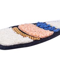 China OEM ODM Letter Chenille Embroidery Patches for Clothing Towel Chenille Glitter Patch Wine Bottle Embroidery Fabric for sale
