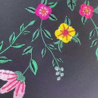China Home Decoration Embroidery Circle With Flower Machine Embroidery Craft for Inner Decoration for sale