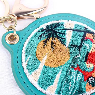 China Double-sided Sequin Embroidery Clothing Accessories Personality Character Pendant Bag Keychain Accessories for sale