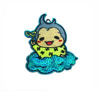 China Double-sided Sequin Embroidery Clothing Accessories Personality Character Pendant Bag Keychain Accessories for sale
