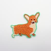 China Custom Towel Chenille Anime Patches Embroidery Patch Decoration Clothing Cute Animal Patch for sale