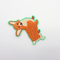 China Custom Towel Chenille Anime Patches Embroidery Patch Decoration Clothing Cute Animal Patch for sale