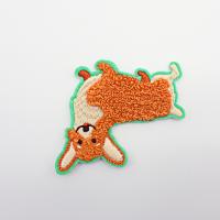 China Custom Towel Chenille Anime Patches Embroidery Patch Decoration Clothing Cute Animal Patch for sale
