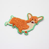 China Custom Towel Chenille Anime Patches Embroidery Patch Decoration Clothing Cute Animal Patch for sale