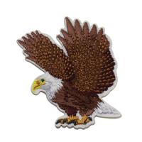 China Customized Embroidery Designs Italy Eagle Embroidered Patch Adhesive on for sale
