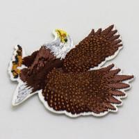 China Customized Embroidery Designs Italy Eagle Embroidered Patch Adhesive on for sale