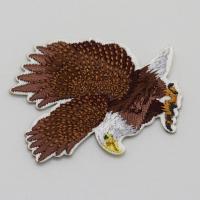 China Customized Embroidery Designs Italy Eagle Embroidered Patch Adhesive on for sale