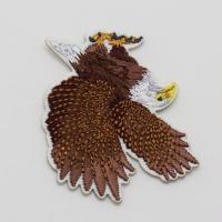 China Customized Embroidery Designs Italy Eagle Embroidered Patch Adhesive on for sale