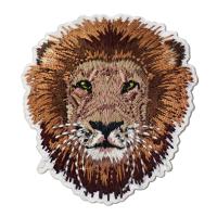 China Custom Logo Embroidery Lion Patch for Jacket Lion Patch for sale