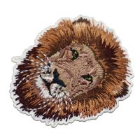 China Custom Logo Embroidery Lion Patch for Jacket Lion Patch for sale