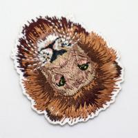 China Custom Logo Embroidery Lion Patch for Jacket Lion Patch for sale