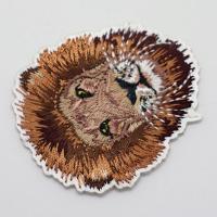 China Custom Logo Embroidery Lion Patch for Jacket Lion Patch for sale