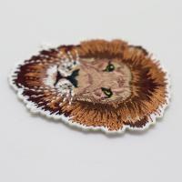 China Custom Logo Embroidery Lion Patch for Jacket Lion Patch for sale
