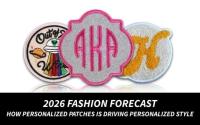 China Custom Sustainable GRS Certified 100% Recycled Polyester Embroidered Badges Eco-friendly Retro Iron-on Badges for Clothing for sale