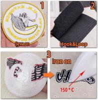 China Hot Sale Patch Embroidery Cloth Sticker  Animal Car Dinosaur Alien Creative Decoration Hook & Loop Patch for sale