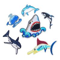 China Wholesale Hunting & Fishing Beach Club Embroidery Badge Customised Fish Embroidery Cute Patches Fishing Competition Uniform Logo for sale