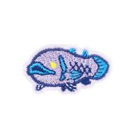 China Wholesale Hunting & Fishing Beach Club Embroidery Badge Customised Fish Embroidery Cute Patches Fishing Competition Uniform Logo for sale