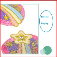 China No Minimum Embroidered Rainbow Cloud Star Bow Patch for Children'S Clothing Cute Patch Customization for sale