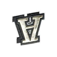 China Custom Eco-Friendly Embroidered Towel Patch Chenille Color Iron Letter Emblem Featuring Fabric and Felt Material for sale
