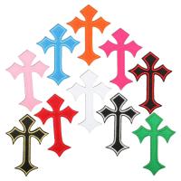 China Colorful Custom Fabric Personalized Patch Cross Creative Band-Aid Pattern Embroidered Felt Cloth Cross Patch for sale