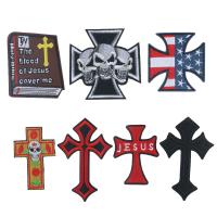 China Colorful Custom Fabric Personalized Patch Cross Creative Band-Aid Pattern Embroidered Felt Cloth Cross Patch for sale