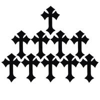 China Colorful Custom Fabric Personalized Patch Cross Creative Band-Aid Pattern Embroidered Felt Cloth Cross Patch for sale