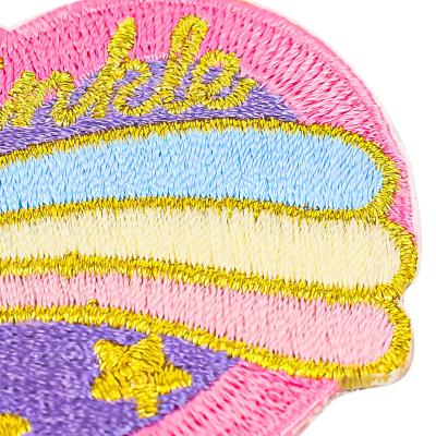 China Special Embroidery Cloth Sticker Diamond Star Heart Patch  for Clothing Bag Armband Gummed Accessories 3d Embroidery Patches for sale